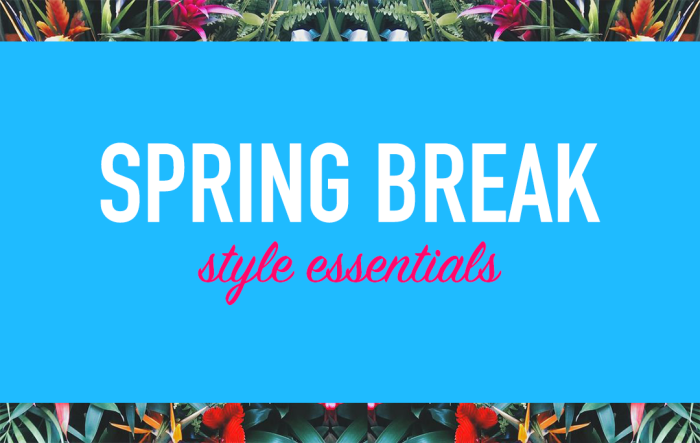 spring break style essentials - The Style Scribe