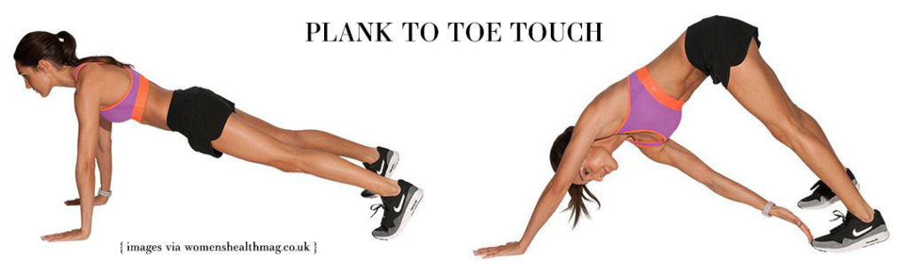 plank-toe-touch - Merritt Beck