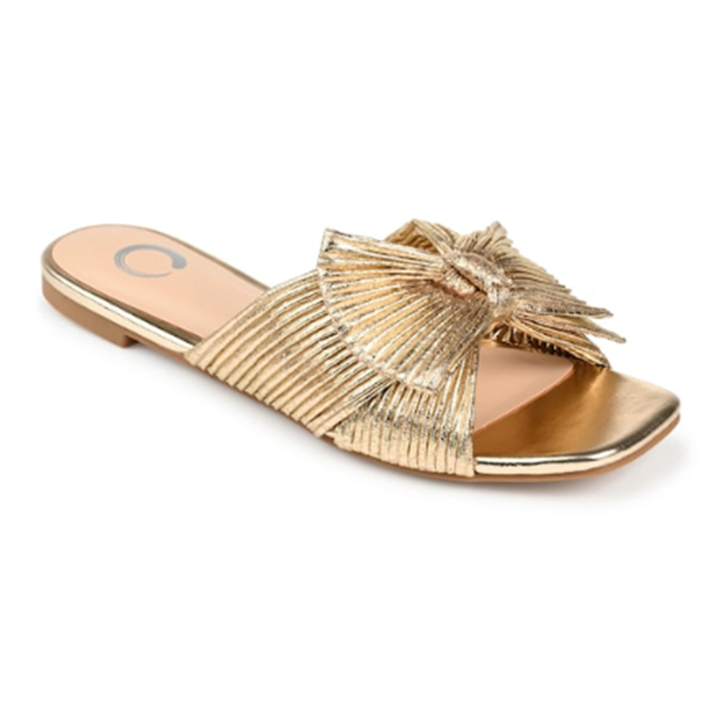 gold sandals - Merritt Beck