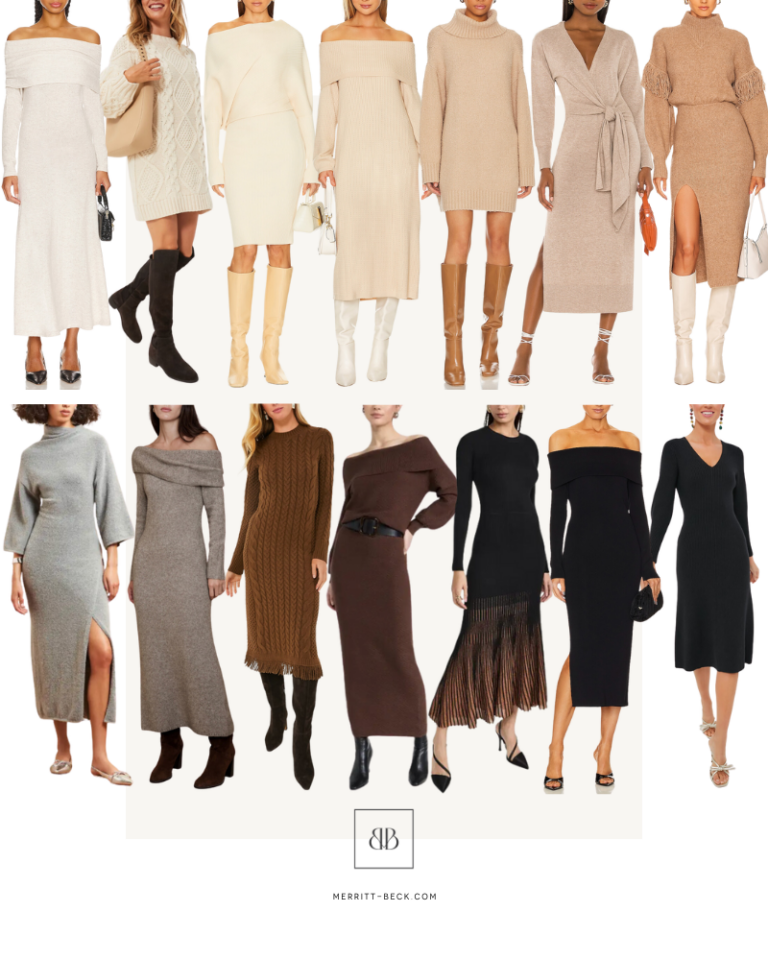 THE BEST SWEATER DRESSES FOR WINTER - Merritt Beck