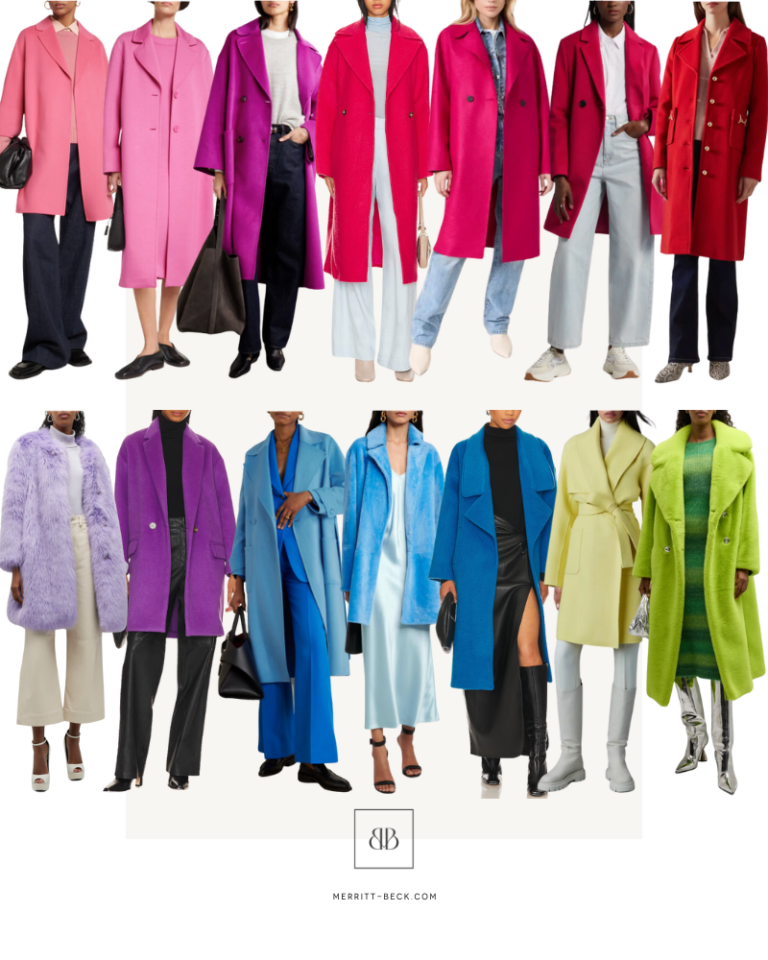 THE BEST COLORFUL COATS YOU CAN WEAR NOW AND INTO SPRING - Merritt Beck
