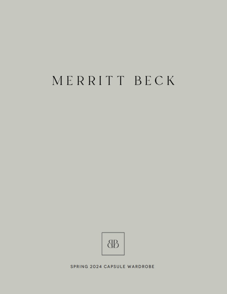 THE SPRING 2024 CAPSULE WARDROBE - Merritt Beck